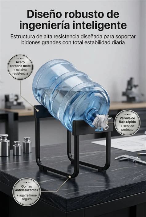 Soporte Dispensador Rack Para Bidon Homio