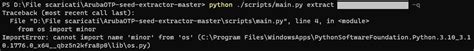 Errore Nellesecuzione Dello Script Main · Issue 14 · Andry08arubaotp Seed Extractor · Github