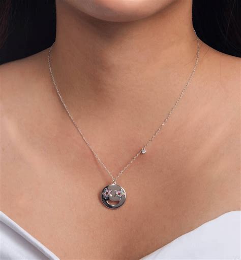 Emoji Necklace Rainbow Necklace Star Necklace Charm Etsy