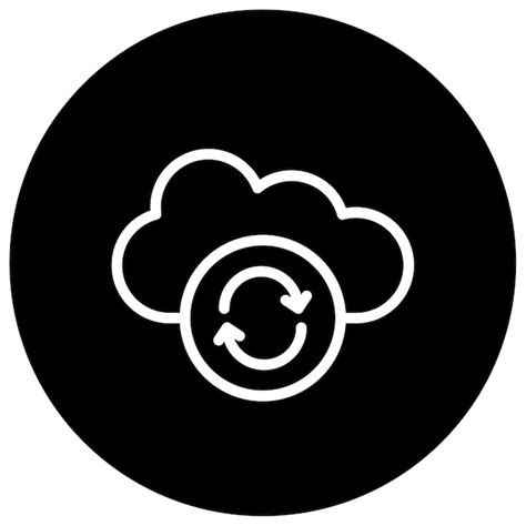 Premium Vector Cloud Sync Vector Illustration
