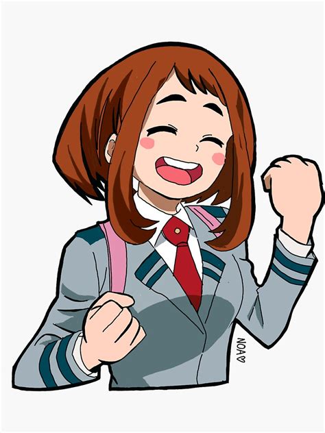 Ochako My Hero Academia Sticker For Sale By Noarosenblumm Redbubble