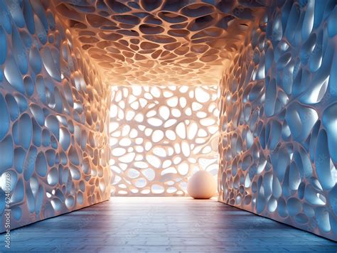 Futuristic Concrete Architecture Design Building Exterior With