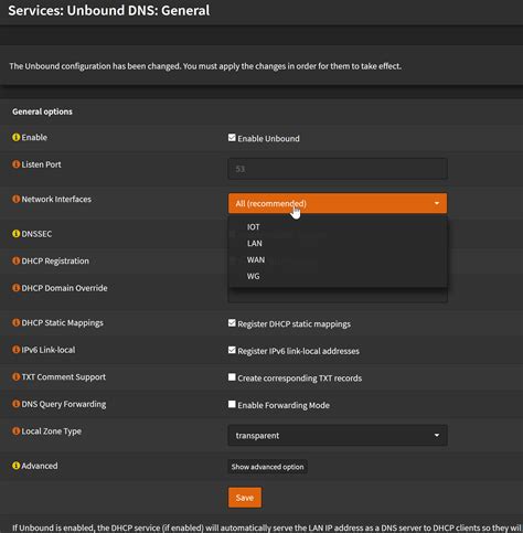 Unbound Does Not Allow Access Wireguard Interface Despite Told To · Issue 4142 · Opnsensecore