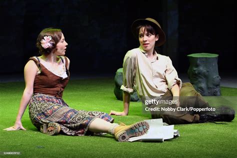 British Actors Rebecca Callard And Rebecca Hall Performing As Celia