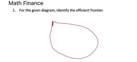 1 For The Given Diagram Identify The Efficient Chegg Com
