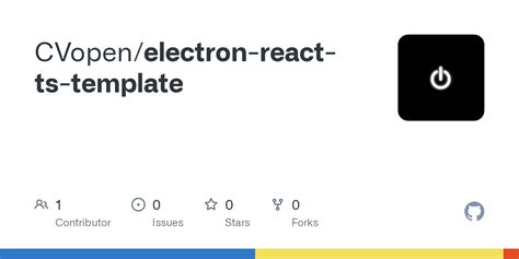 Github Cvopen Electron React Ts Template