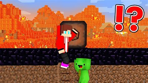 JJ And Mikey BUILDING A Bunker In The Lava In Minecraft Maizen YouTube