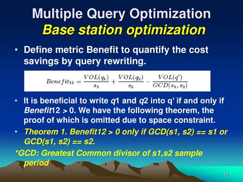 Ppt Multiple Query Optimization For Wireless Sensor Networks