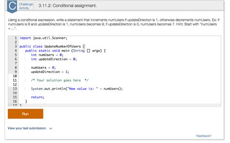 solved using a conditional expression write a statement