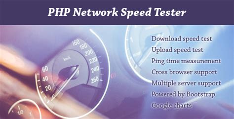 اسکریپت تست سرعت اینترنت PHP Network Speed Tester نسخه 1 2