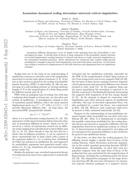 Pdf Anomalous Dynamical Scaling Determines Universal Critical