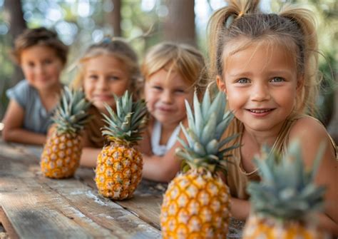 Free Photo Delicious Pineapple Scene