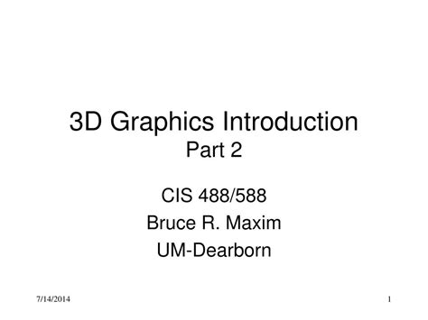 Ppt 3d Graphics Introduction Part 2 Powerpoint Presentation Free
