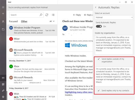 How To Set Up Automatic Outlook Out Of Office Replies Windows Central