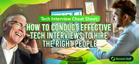 Tech Interview Cheat Sheet How To Conduct Effective Tech Interviews To