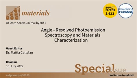 Pdf Angle Resolved Photoemission Spectroscopy And Materials Characterization