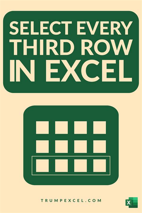 How To Select Every Third Row In Excel Or Select Every Nth Row Artofit