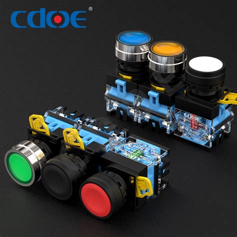 Plastic 22mm Push Button Switch Cdoe Pushbutton