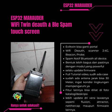 Jual Esp32 Marauder Wifi And Ble Penetration Touchscreen Uno Project Shopee Indonesia