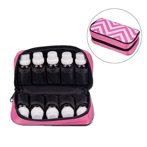 10 병 에센셜 오일 케이스 1015ml 에센셜 오일 수집 가방 여행 휴대용 운반 케이스 매니큐어 보관 가방수납 가방 Aliexpress
