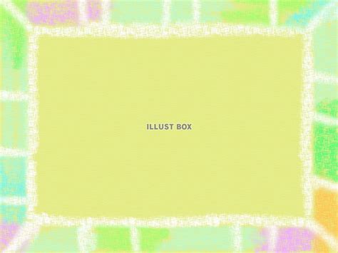 無料イラスト クレヨンの手描き風のフレーム