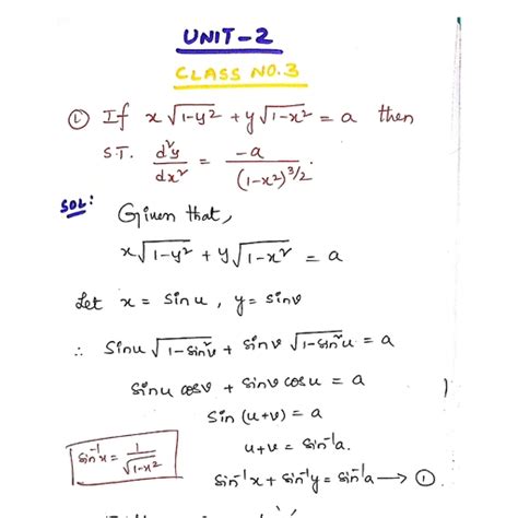 Unit 2 Class 3 Contact 9581234096 Notes Teachmint