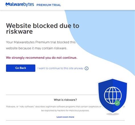 Website Blocked Due To Riskware Website Blocking Malwarebytes Forums