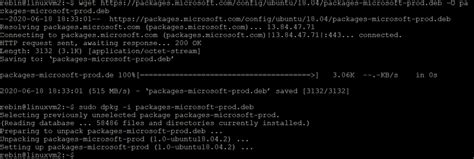 install asp core on linux azure virtual machine ubuntu 18 04 lts