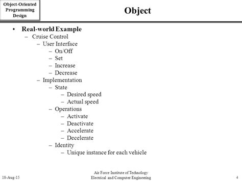 Object Oriented Programming Design Topic Objects And Classes Ppt