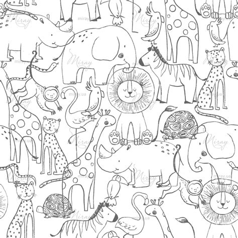 Малюнки тварин патерн фотошпалери купити на замовлення ціни в Україні