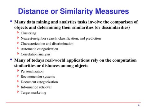 Ppt Distance And Similarity Measures Powerpoint Presentation Free Download Id6236141