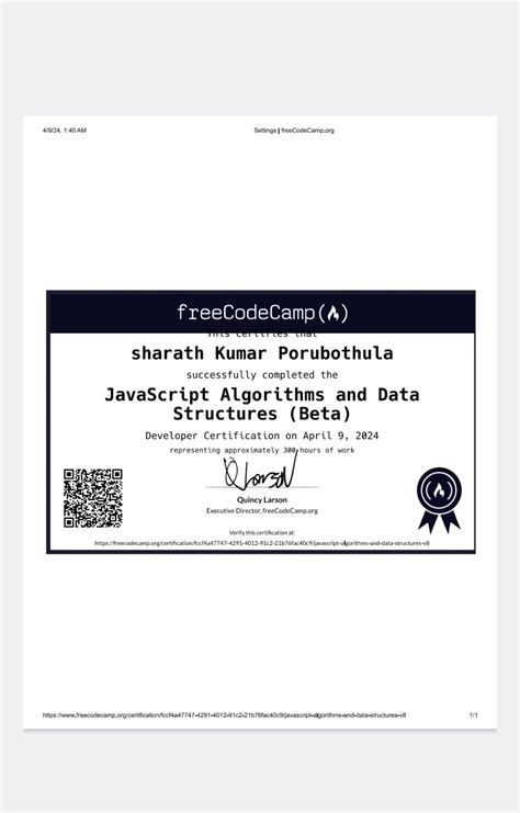 Javascript Algorithms Datastructures Freecodecamp Sharath Kumar