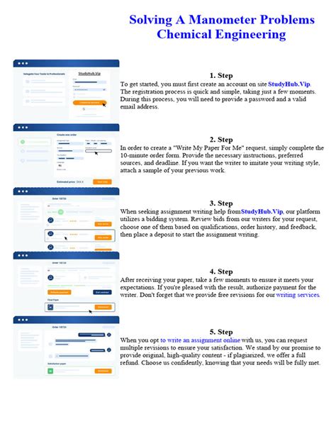 Solving A Manometer Problems Chemical Engineering Pdf Credit