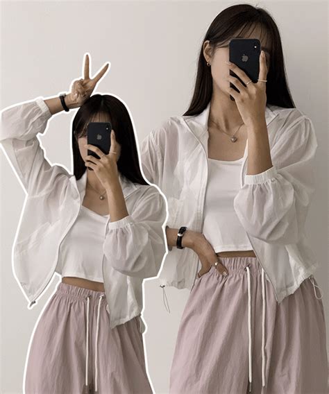 살안타템지금부터 한여름밤의 꿈 여름 시스루 루즈핏 오버핏 바람막이 자켓 간절기 아우터 가을 가디건 교복 아우터 에이블리