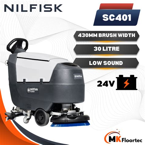 Nilfisk Sc401 43b Floor Scrubber Dryer Battery Powered Mk