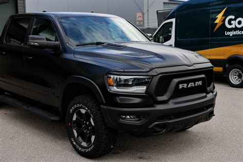 Dodge Ram Rebel 3m Satin Black Vinyl Wrap