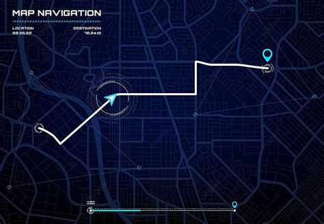 City Map Navigation Interface Background