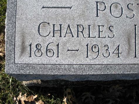 Charles E Postel 1861 1934 Find A Grave äreminne