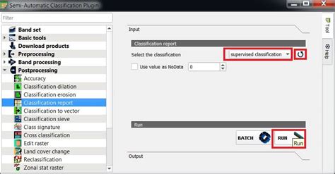 Post Processing In Qgis Classification Report Gisrsstudy