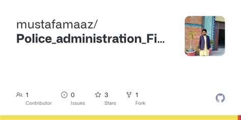 maaz mustafa on linkedin github mustafamaaz police administration fir sys