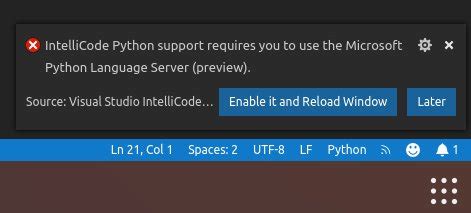 Connection To Python Language Server Is Erroring Shutting Down Issue 488 Microsoft