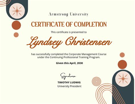 University Certificate Templates