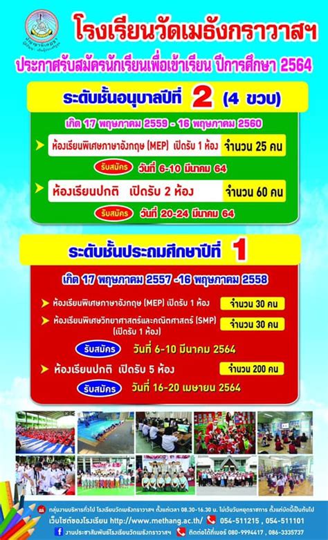 📢📢📢 งานประชาสัมพันธ์โรงเรียนวัดเมธังกราวาสฯ