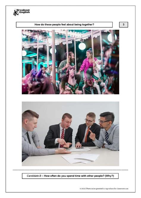 First Fce Speaking Part Pictures Breakout English