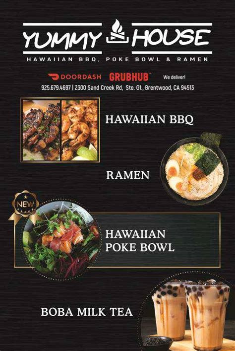 Menu At Yummy House Bbq Brentwood