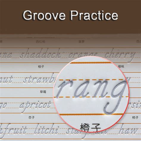 3 권세트 라운드 글꼴 중국어 및 영어 카피 북 서예 학생 성인 카피 북 어린이용 필기 연습 책 책