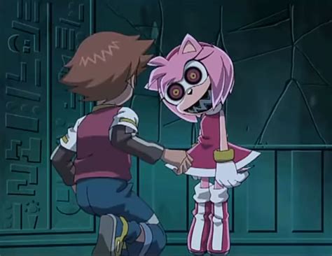 Sonic X Possessed Head Tilt Amy Rose Hovering By Yesieguia On Deviantart