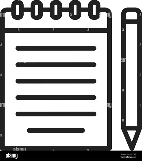 Notepad Icon Vector Image Stock Vector Image And Art Alamy