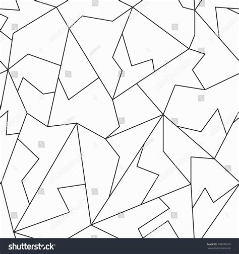 Monochrome Mosaic Seamless Pattern Stock Vector Royalty Free