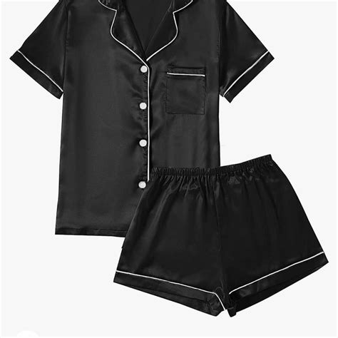 Amazon Silk Pajama Set Size Large Worn But In Same Depop